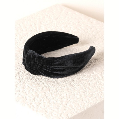 Shiraleah Knotted Velvet Headband-black : Target