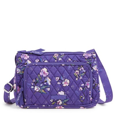 Vera Bradley Women's Outlet Cotton Essential Crossbody Buta Spray : Target