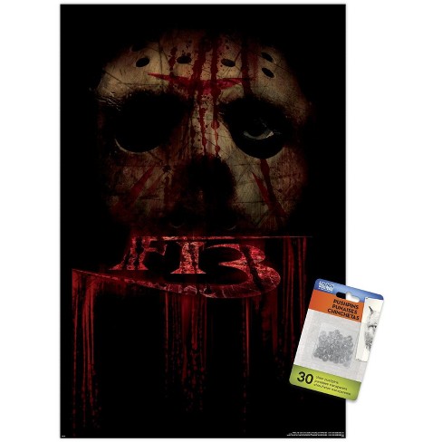 Trends International Friday The 13th - Jason Mask Unframed Wall Poster ...