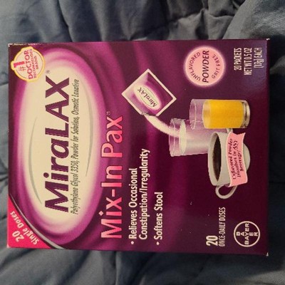 Miralax Mix-in Pax Laxative Single Dose Packets : Target
