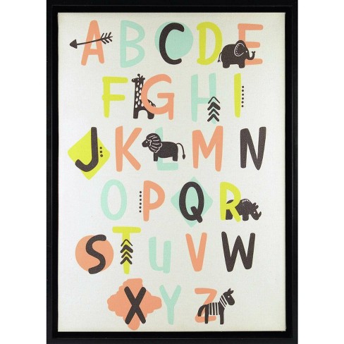 Roommates Framed Wall Poster Prints Alphabet : Target
