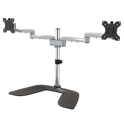 Double Articulated Dual Monitor Desk Mount, Black : Target