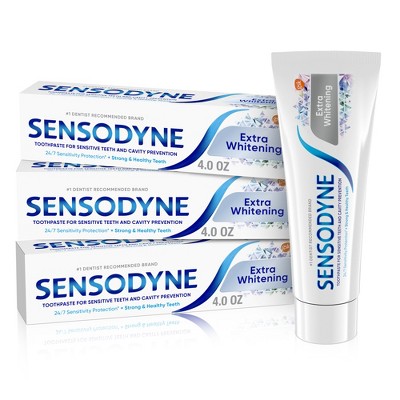 Sensodyne Extra Whitening Toothpaste - 12oz/3pk : Target