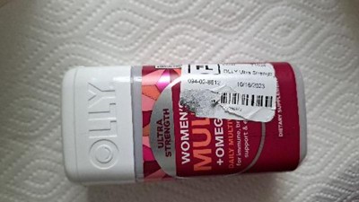 Olly Ultra Strength Women's Multi + Omega-3 Daily Vitamin Softgels ...
