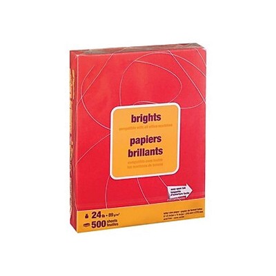 Myofficeinnovations Brights 24 Lb. Colored Paper Red 500/ream 733081 ...