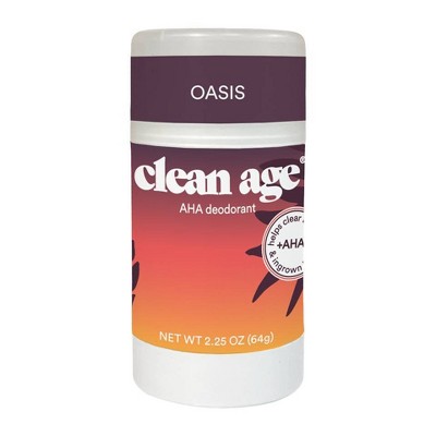 Clean Age Oasis Aha Deodorant For Teens - 2.25oz : Target