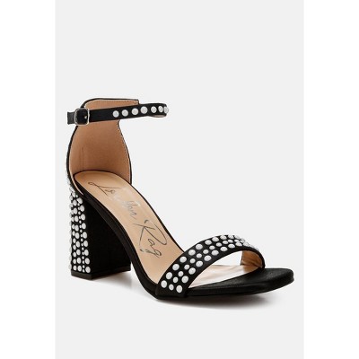 Klebba Pearls Embellished Satin Sandals : Target