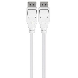 Monoprice Braided Displayport 1.4 Cable - 3 Feet - Gray, 8k Capable For ...