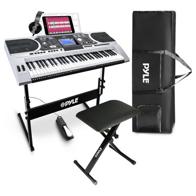 Pyle Heavy-duty Keyboard Stand With 2nd Tier - Pkst64, Adjustable ...