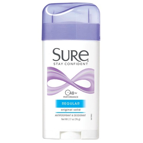 Sure Anti Perspirant Solid Regular Scent 2.7oz : Target