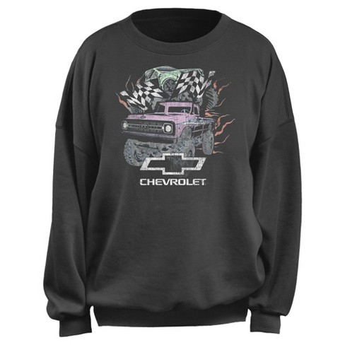 Junior's General Motors Distressed Pastel Chevrolet Trucks Sweatshirt ...