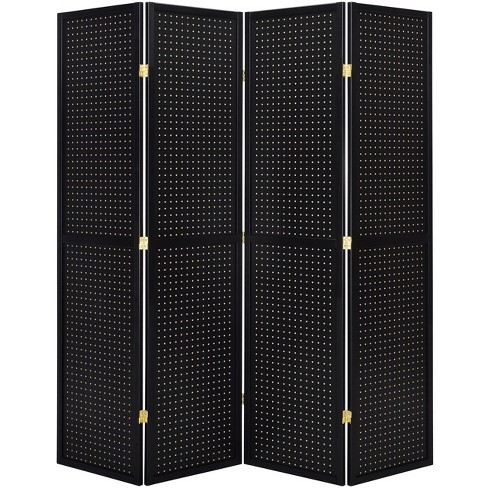 Legacy Decor 4 Panels Room Divider Folding Screen Pegboard Insert : Target