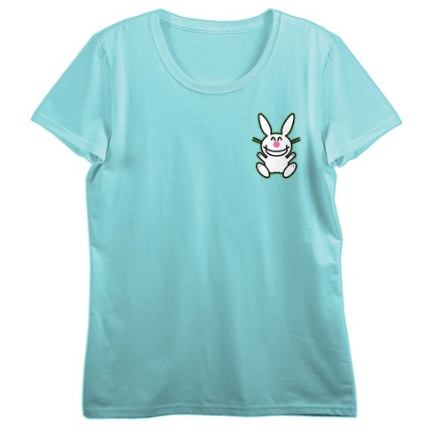 It's Happy Bunny I Just Can't Be Stop Adorable Crew Neck Short Sleeve ...