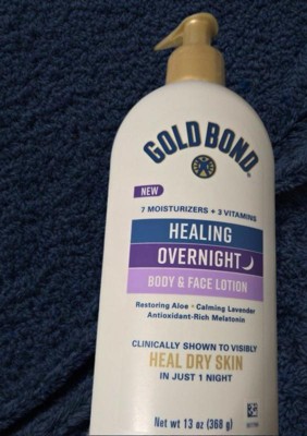 Gold Bond Healing Overnight Body & Face Lotion For Dry Skin With ...