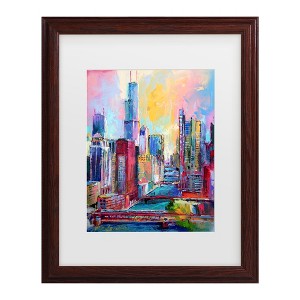 Richard Wallich 'Chicago 3' Matted Framed Art : Target