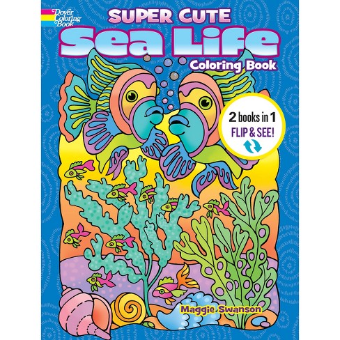 Super Cute Sea Life Coloring Book/super Cute Sea Life Color By Number ...