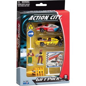 Daron Action City Gift Pack 10-Piece Playset, Metal Race Cars ...