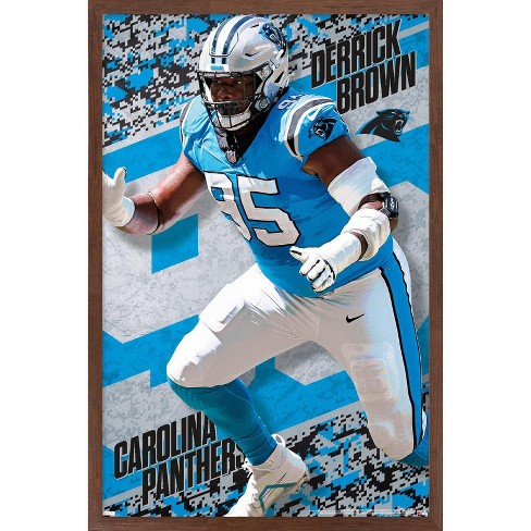 Trends International Nfl Carolina Panthers - Derrick Brown 24 Framed ...