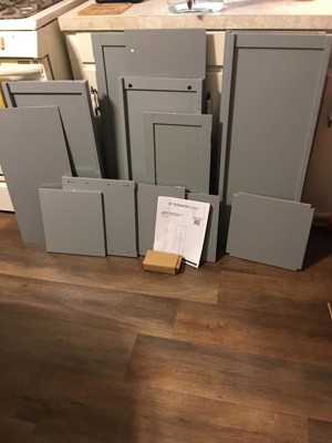 Mercer Mid Century Modern Wooden Linen Tower Cabinet Gray - Elegant ...