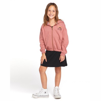 Volcom Little Girls Zip Dudette Zip Fleece : Target
