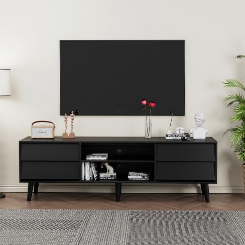 Bella Depot 63 Modern TV Stand for TVs up to 65 Black