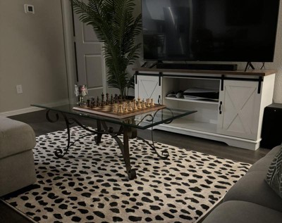 Daffodil Leopard Print Woven Rug - Threshold™ : Target