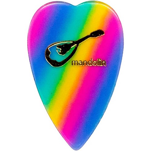 Pick Boy Rainbow Cellulose Mandolin Picks .75 Mm 10 Pack : Target