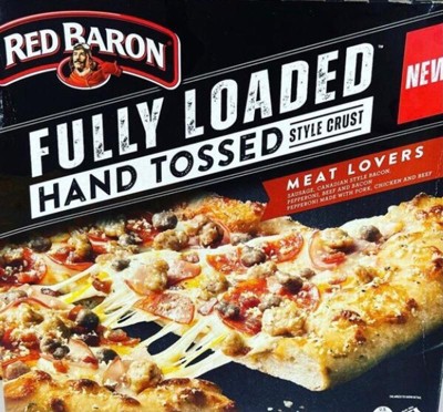 Red Baron Fully Loaded Meat Lover's Hand Tossed Crust Frozen Pizza - 28 ...