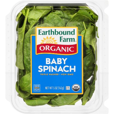 Earthbound Farm Organic Baby Spinach - 5oz : Target