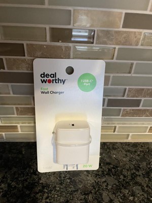 Single Port 20w Usb-c Wall Charger - Dealworthy™ White : Target
