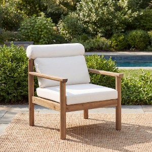 Christopher Knight Home Gyes Mid-Century Modern Patio Acacia Wood Club ...