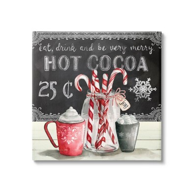 Stupell Industries Cocoa & Candy Canes, 24'' X 24'' : Target